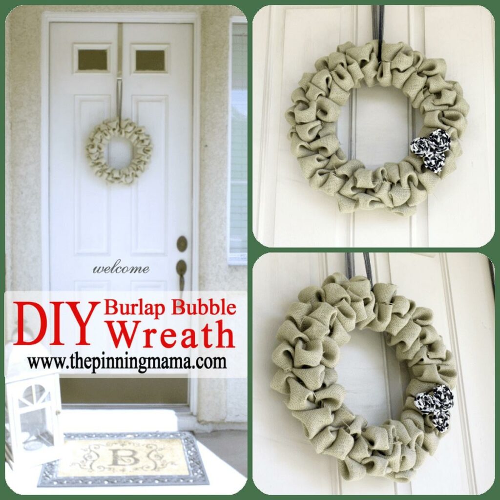 10 Charming DIY Burlap Fall Wreaths for Warm Doorways