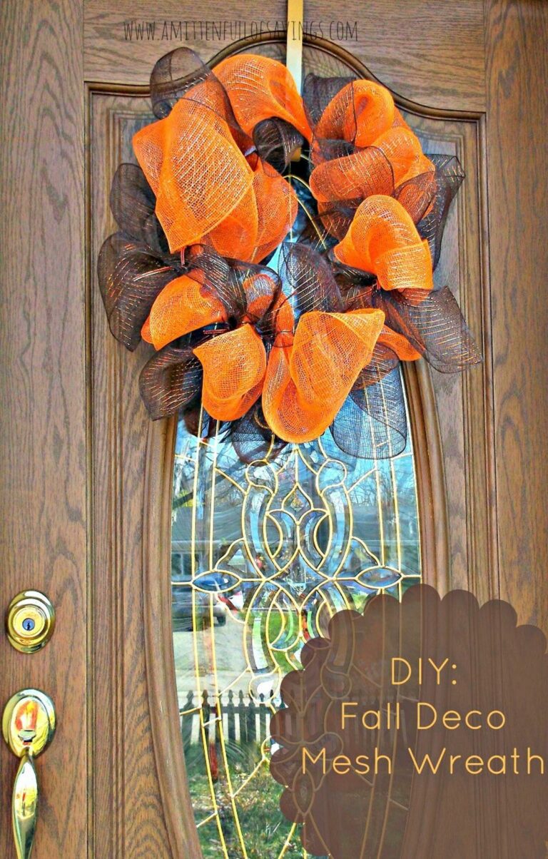 12 Stunning DIY Deco Mesh Wreaths to Wow This Autumn
