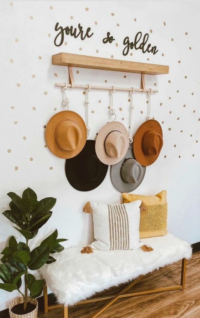 31 Elegant Ways To Display Your Hats