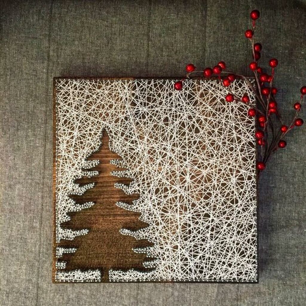 53 Magical Christmas String Art Ideas to Try