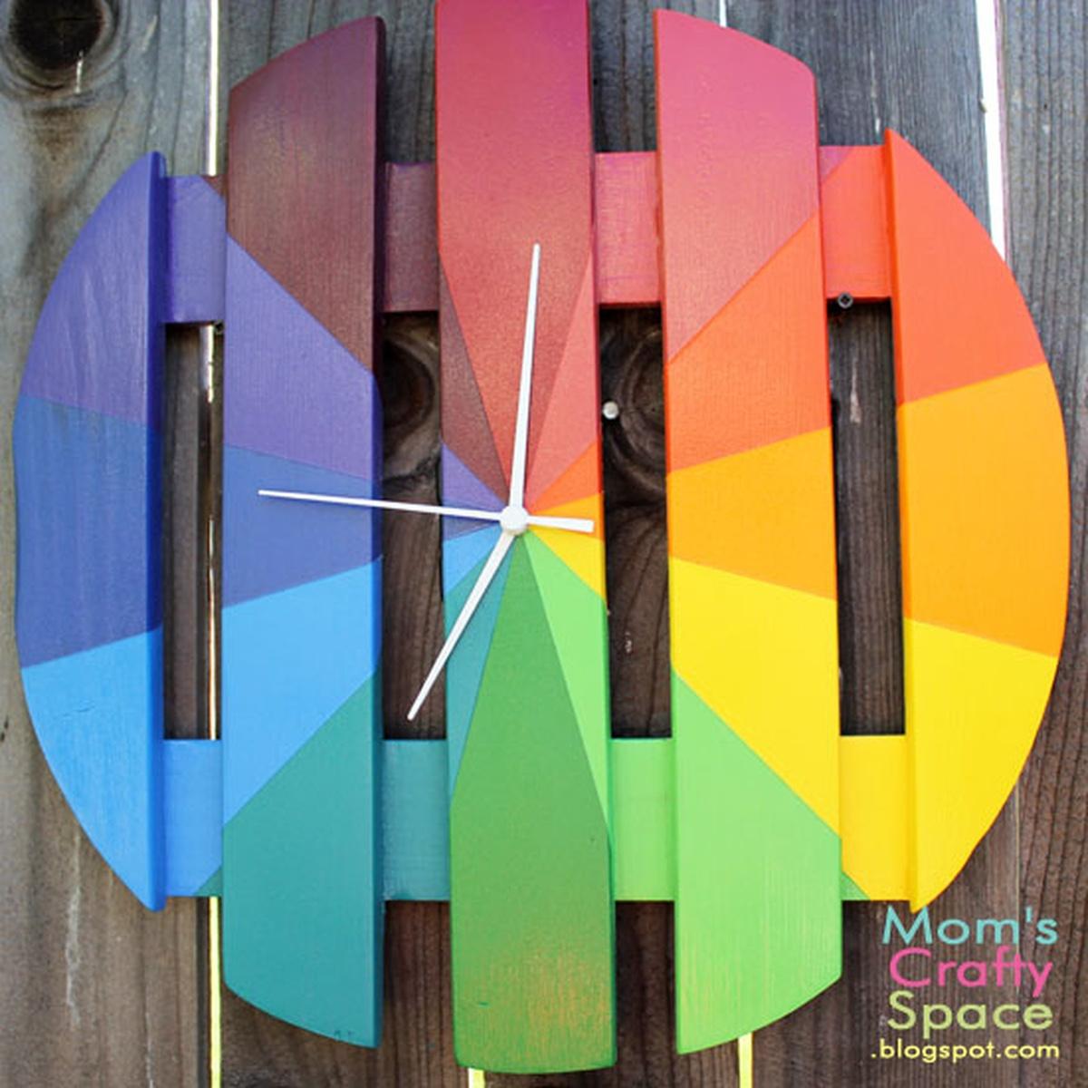 12 Eye-Catching DIY Colorful Clock Ideas for Your Home