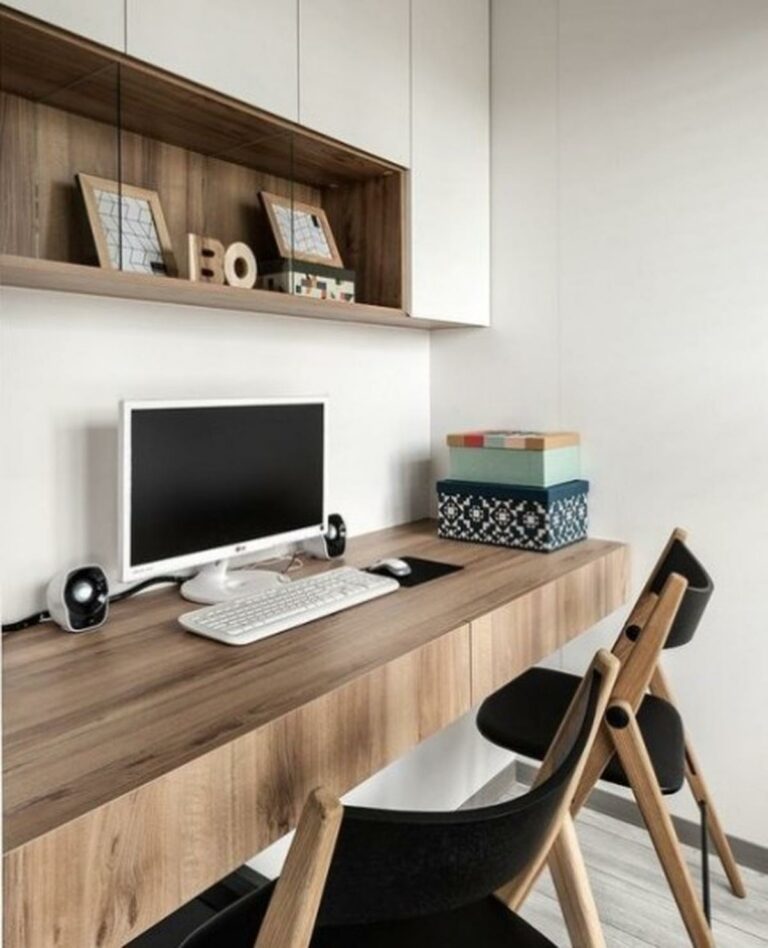 24 Chic Floating Desk Designs for a Modern Home Office