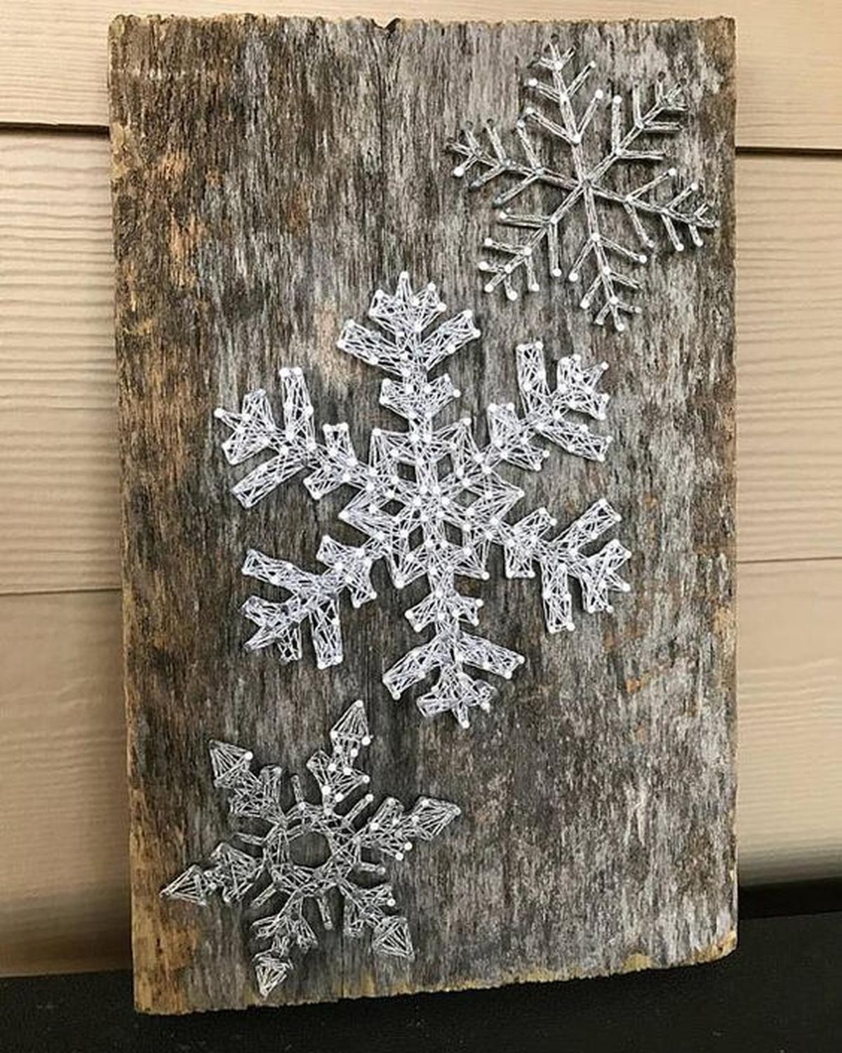 15 Adorable String Art Ideas for Winter and Christmas