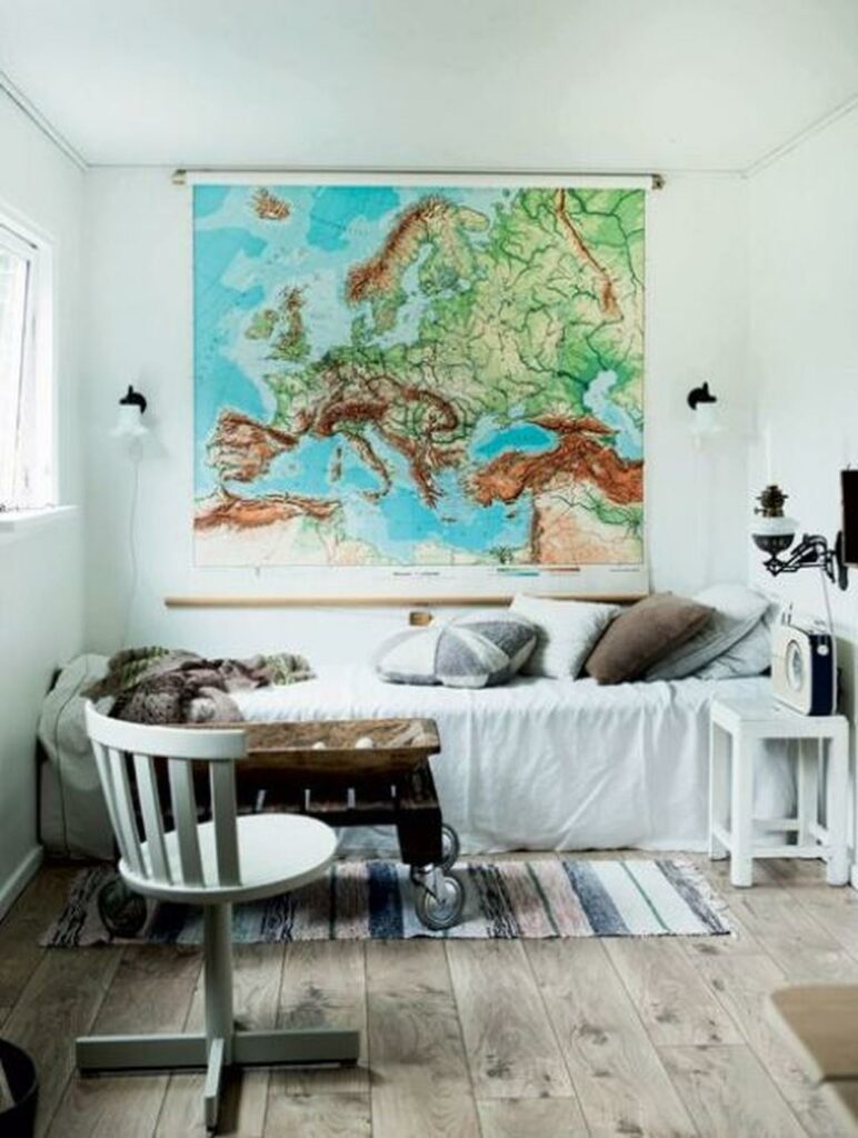 25 Creative Ways To Transform Maps Into Home Decor