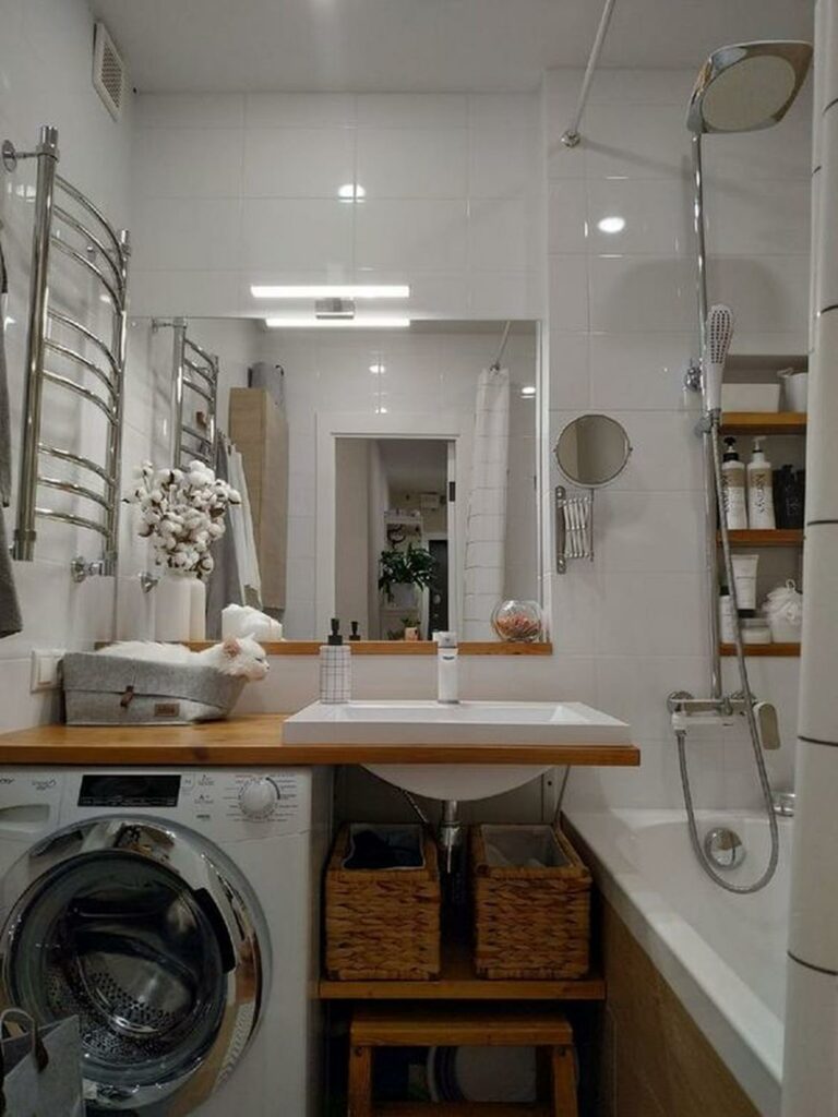 40 Breathtaking Bathroom Designs With Washing Machines