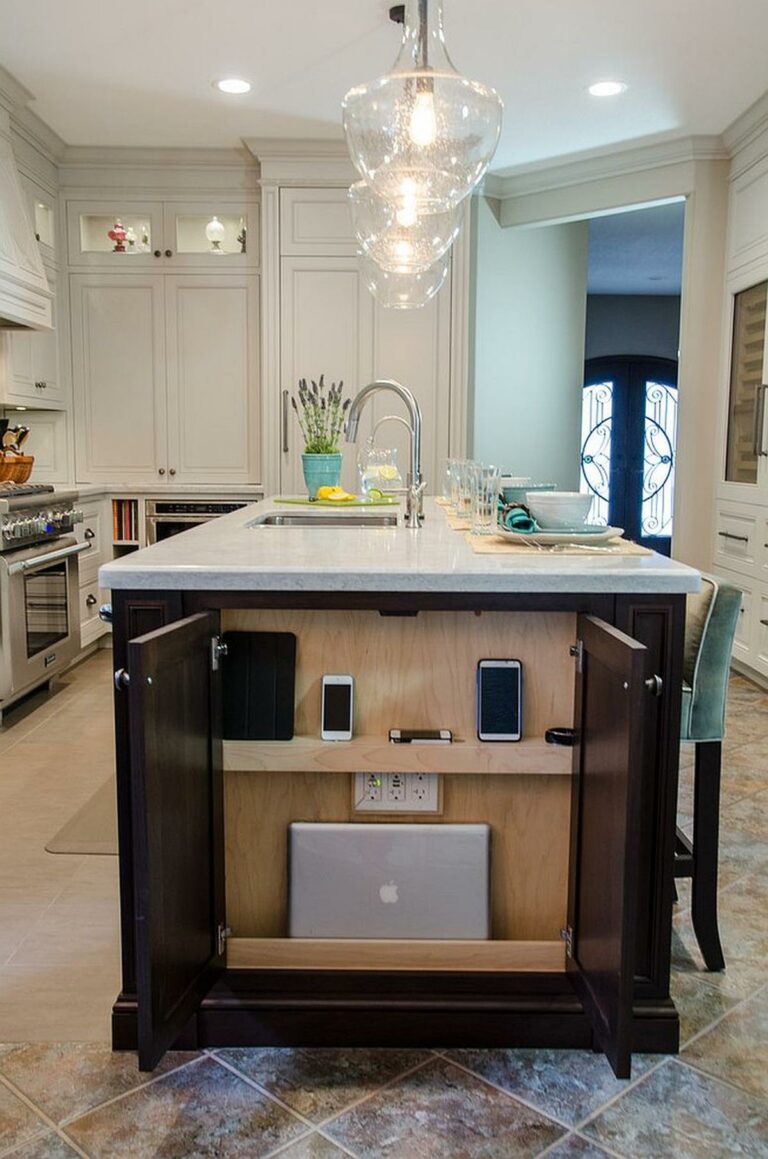 25 Elegant Functional Kitchen Charging Stations