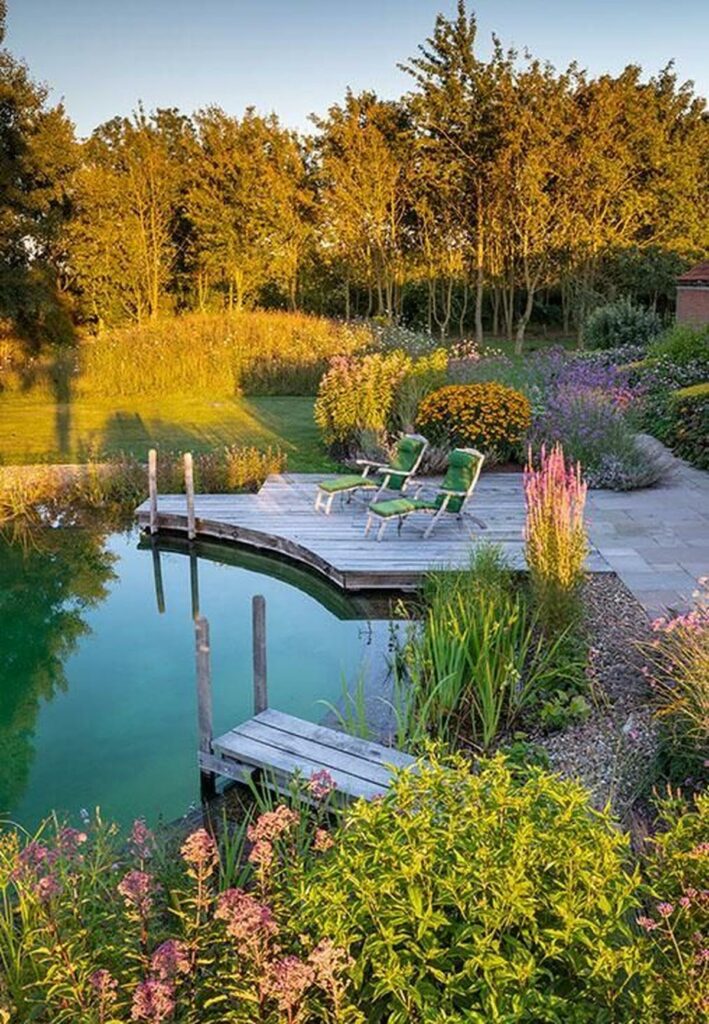 44 Beautiful Natural Swimming Pond and Pool Ideas