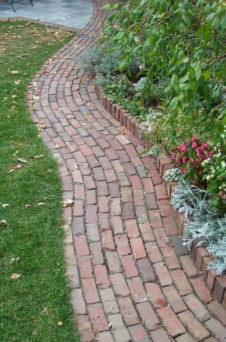 36 Stylish Brick Edging Designs for Garden Borders