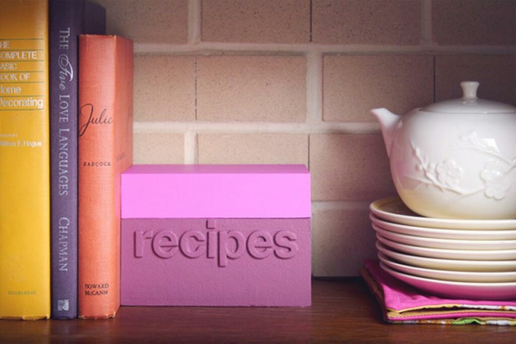 7 Easy DIY Recipe Box Ideas to Organize Your Kitchen