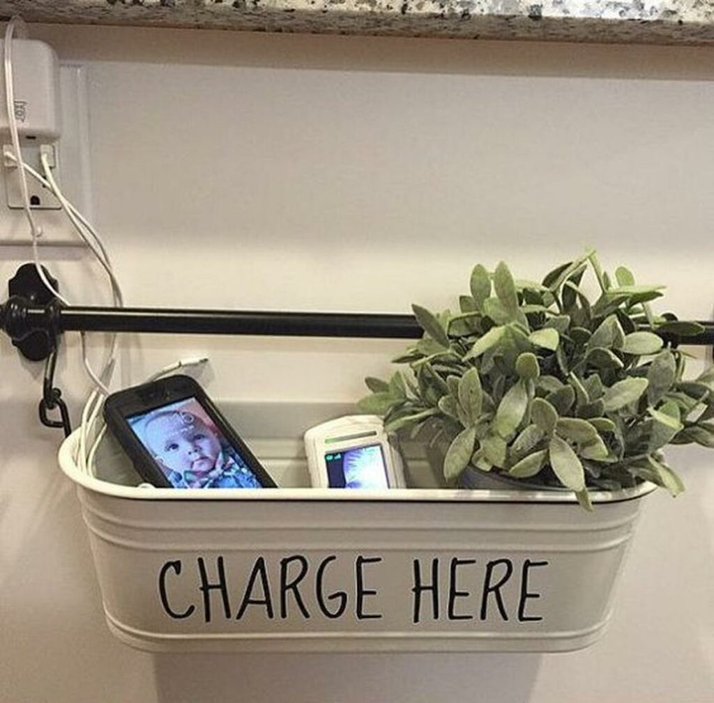 25 Elegant Functional Kitchen Charging Stations
