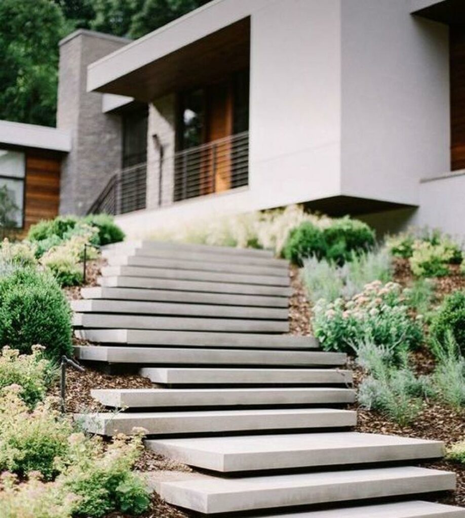 41 Breathtaking Outdoor Floating Steps Ideas