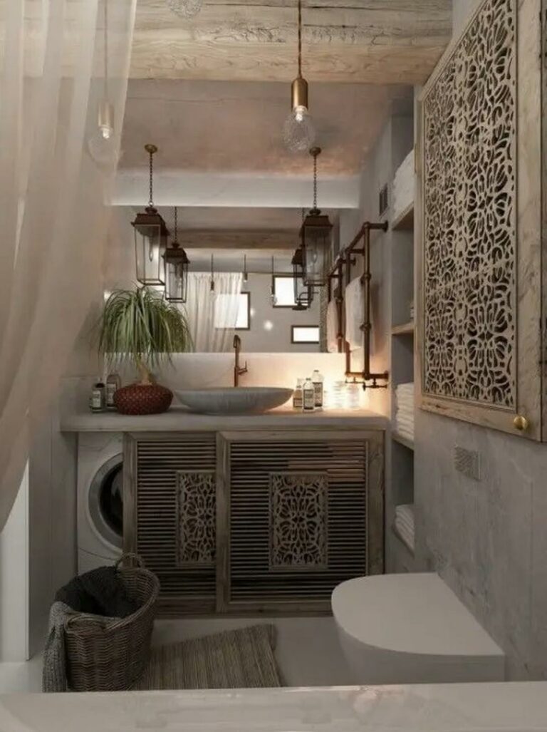 40 Breathtaking Bathroom Designs With Washing Machines