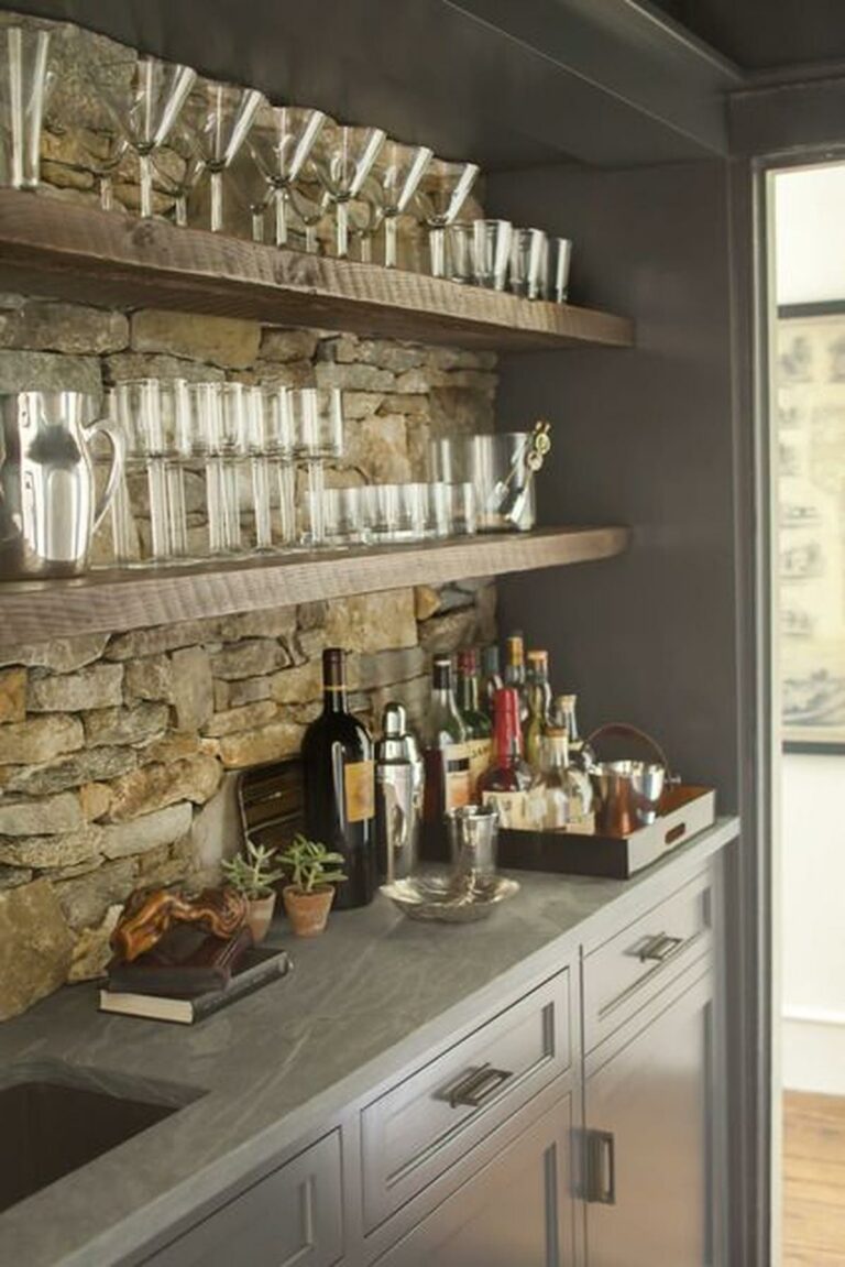 29 Breathtaking Stone And Rock Kitchen Backsplashes That Impress