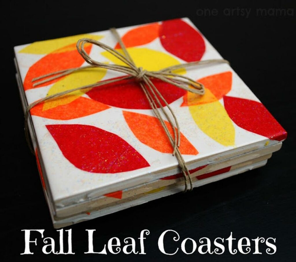 10 Easy DIY Fall Coasters to Make with Everyday Materials