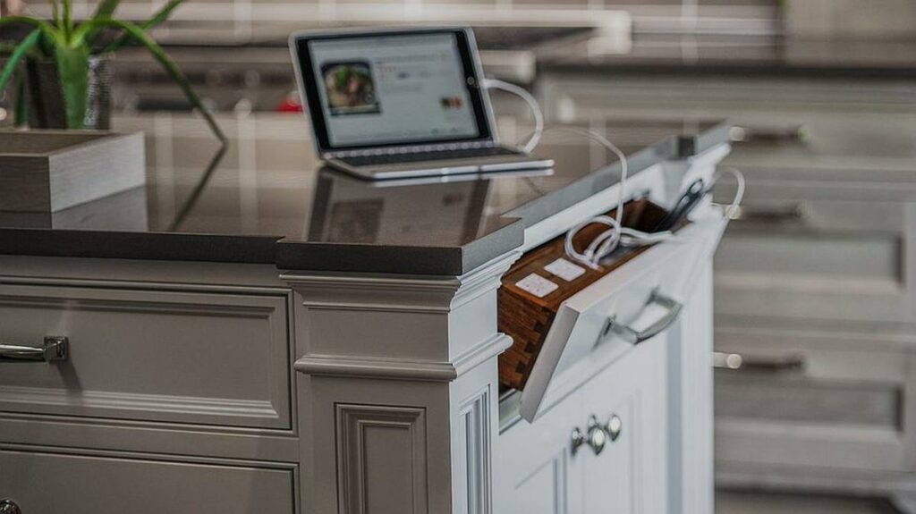 25 Elegant Functional Kitchen Charging Stations
