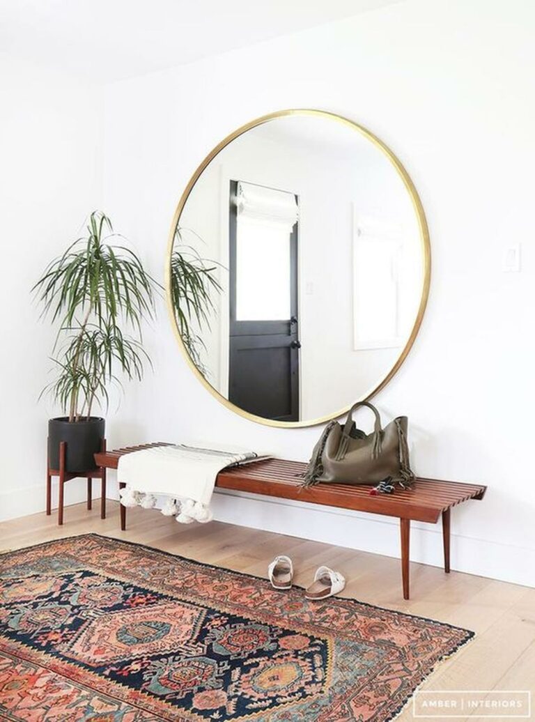 20 Stunning Oversized Entrance Mirror Ideas for a Grand Welcome