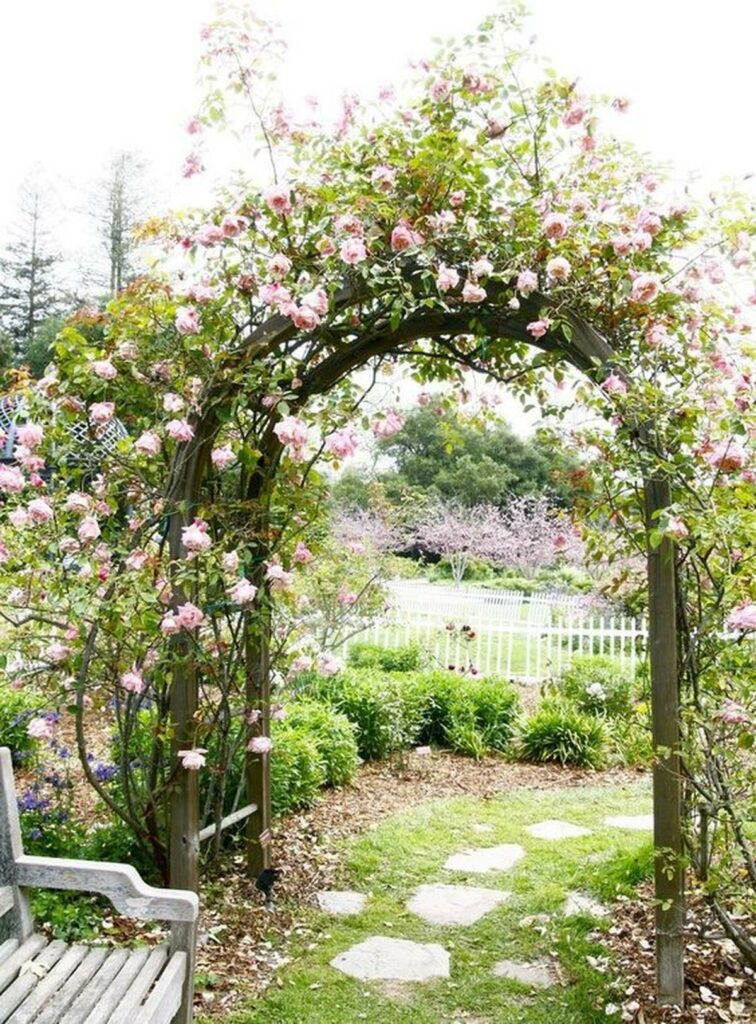 40 Enchanting Flower Garden Arch Ideas