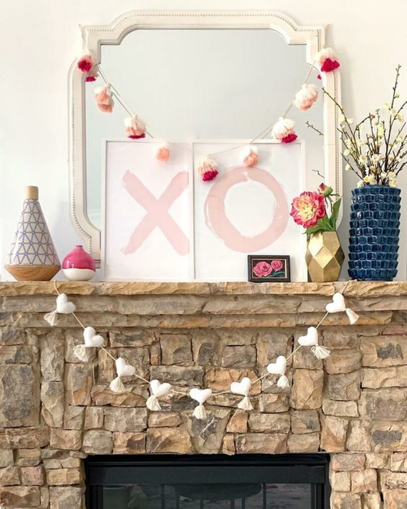 25 Gorgeous Valentine Fireplace Decor Ideas to Ignite Romance