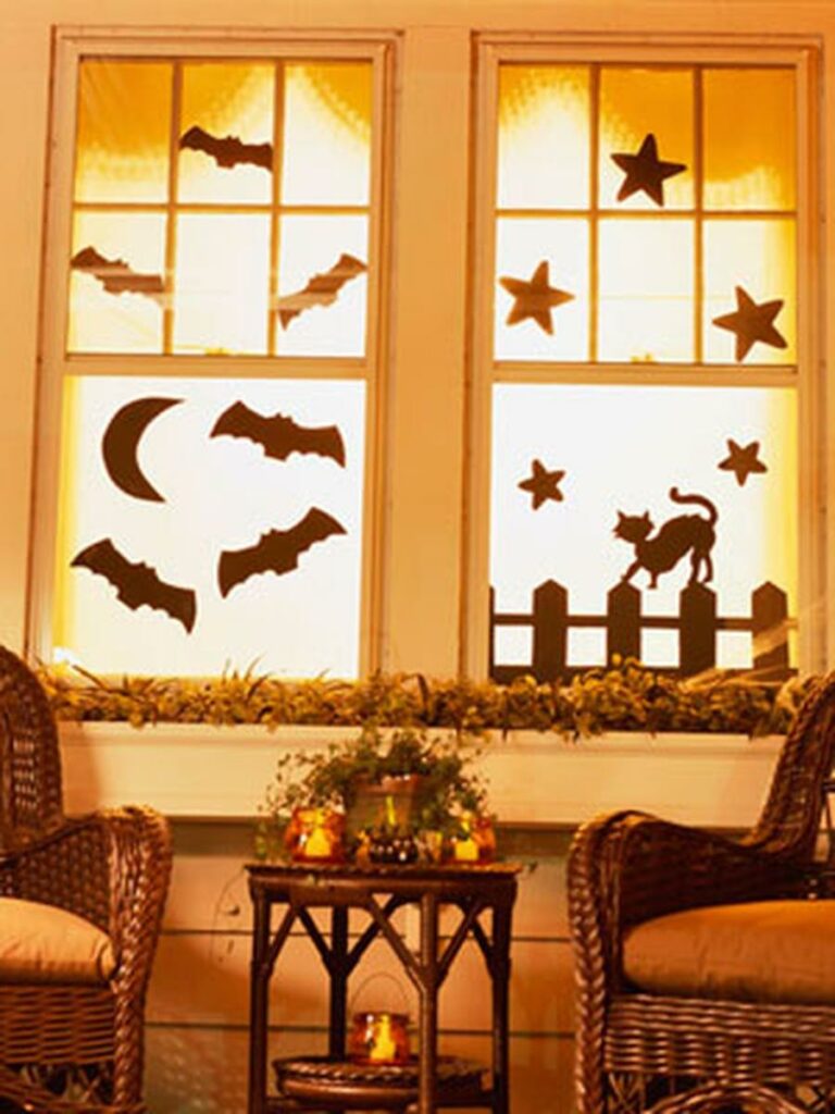 35 Spellbinding Halloween Window Silhouette Ideas to Wow Guests