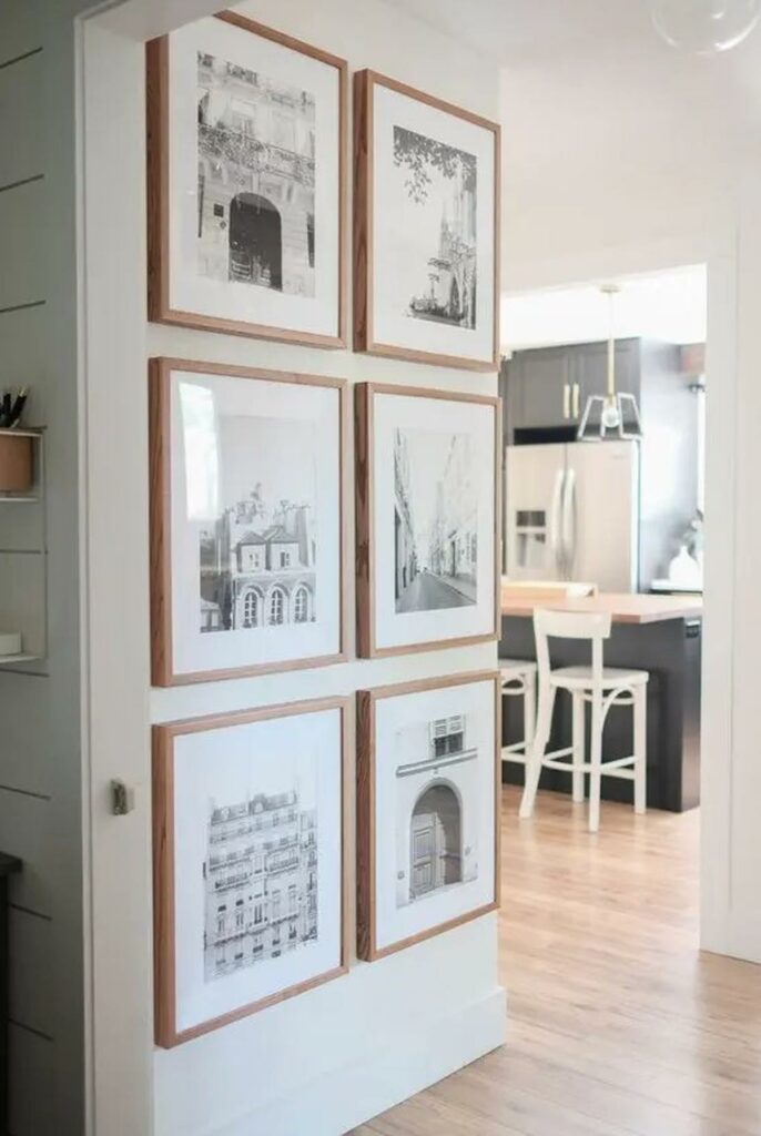 51 Sophisticated Grid Gallery Wall Designs for Homes