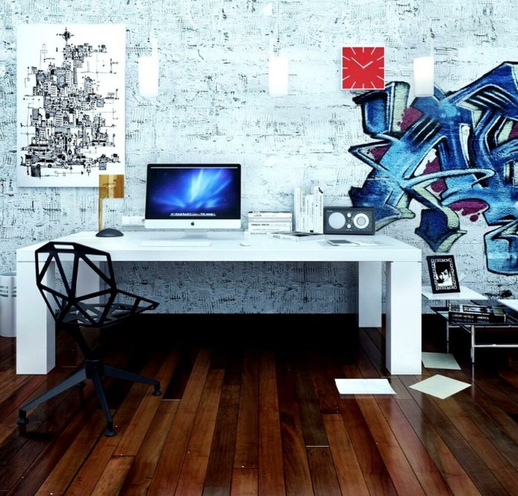 41 Bold Graffiti Statement Interior Wall Ideas