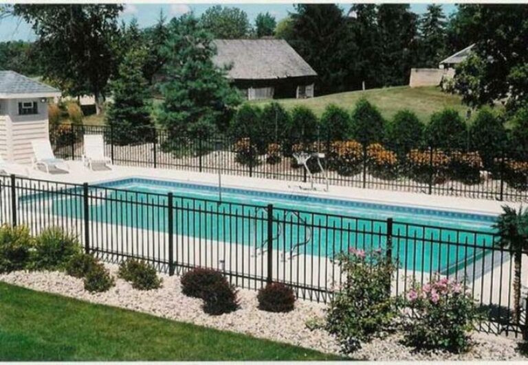 30 Elegant And Functional Pool Fence Designs