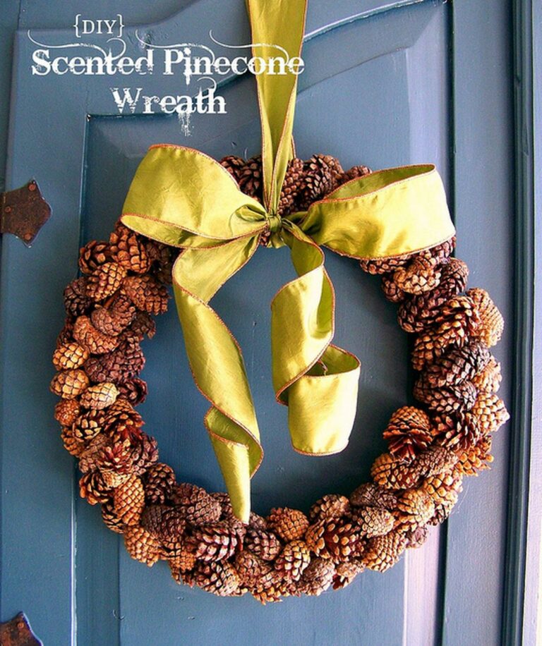 10 Easy DIY Fall Pinecone Wreaths to Adorn Your Door