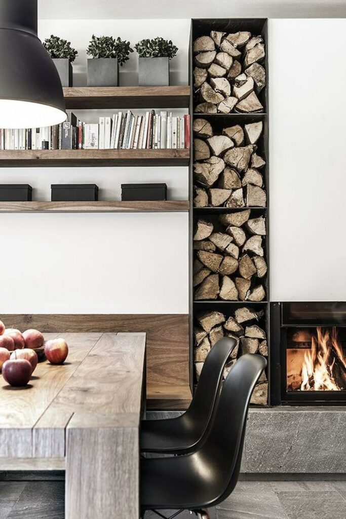 24 Indoor Firewood Storage Ideas for Stylish Stacking
