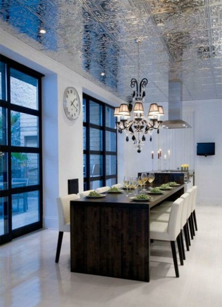 30 Mesmerizing Metallic Ceilings For A Bold Statement