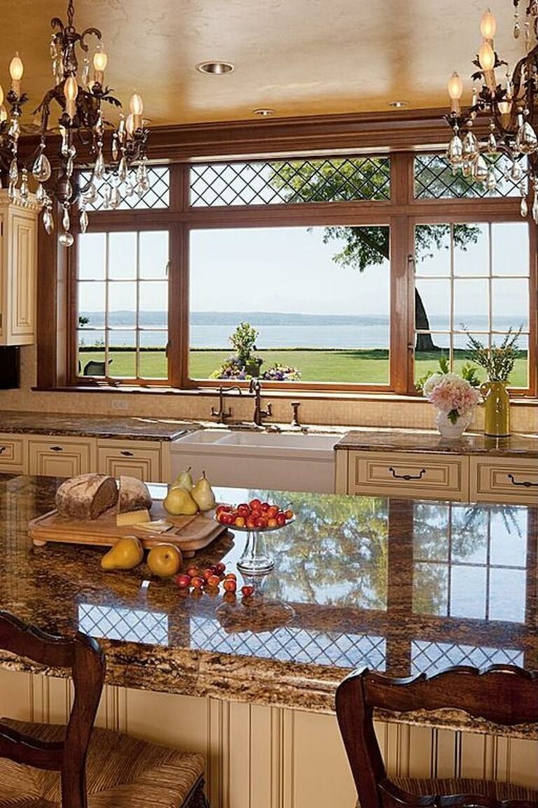 56 Breathtaking Kitchen Designs With A View