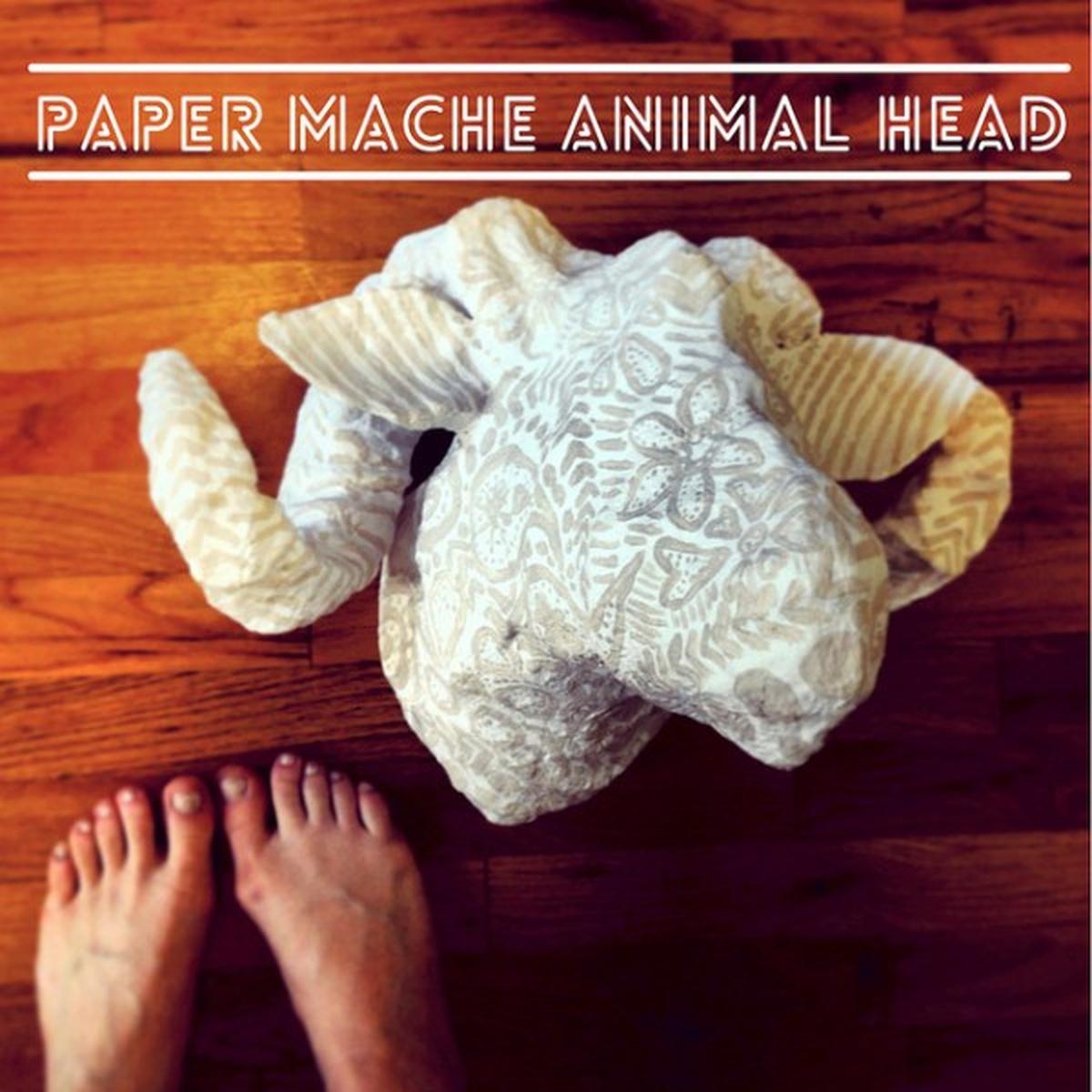 9 Adorable DIY Paper Mache Animal Head Projects