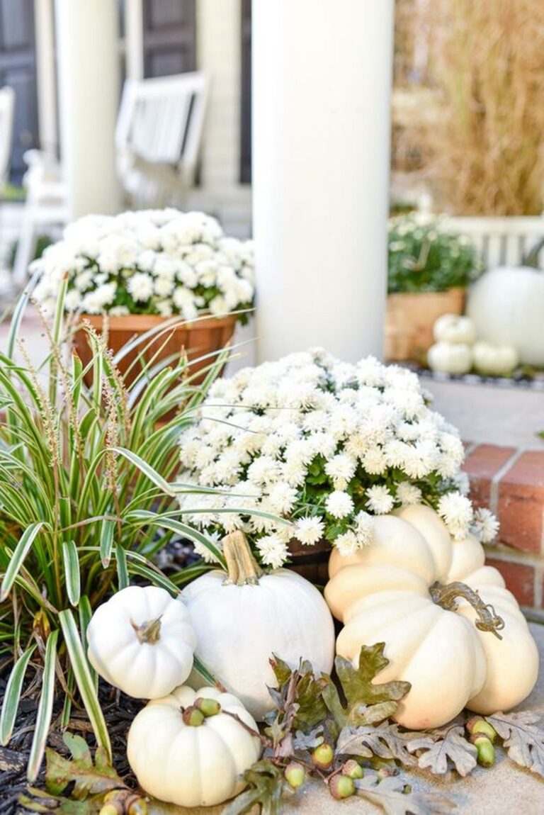 60 Enchanting White Fall Decor Ideas
