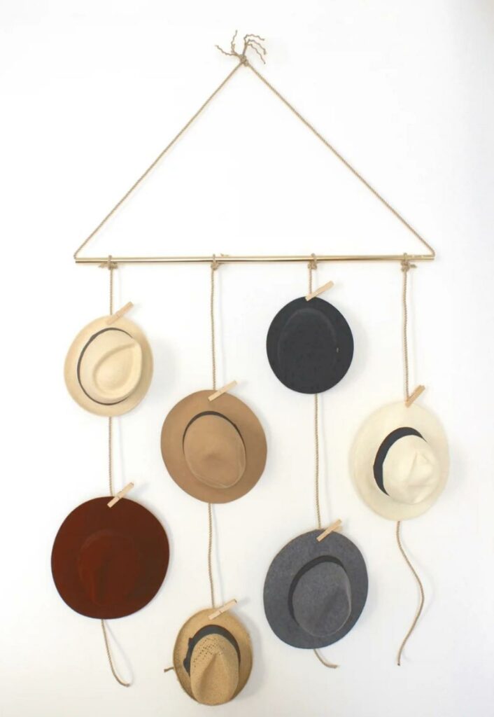 31 Elegant Ways To Display Your Hats