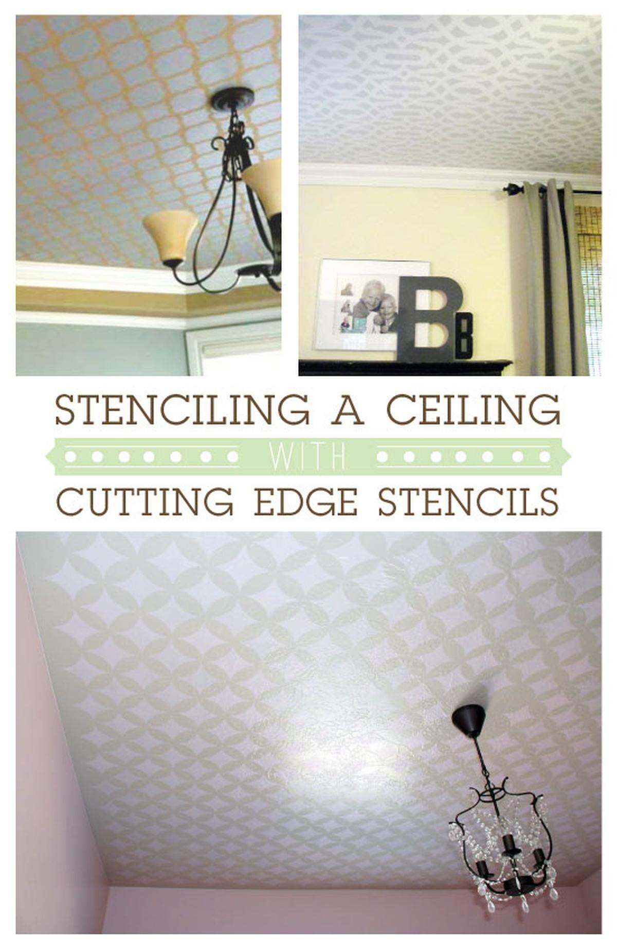 6 Quick and Easy Stenciled Ceiling Ideas for Your Home