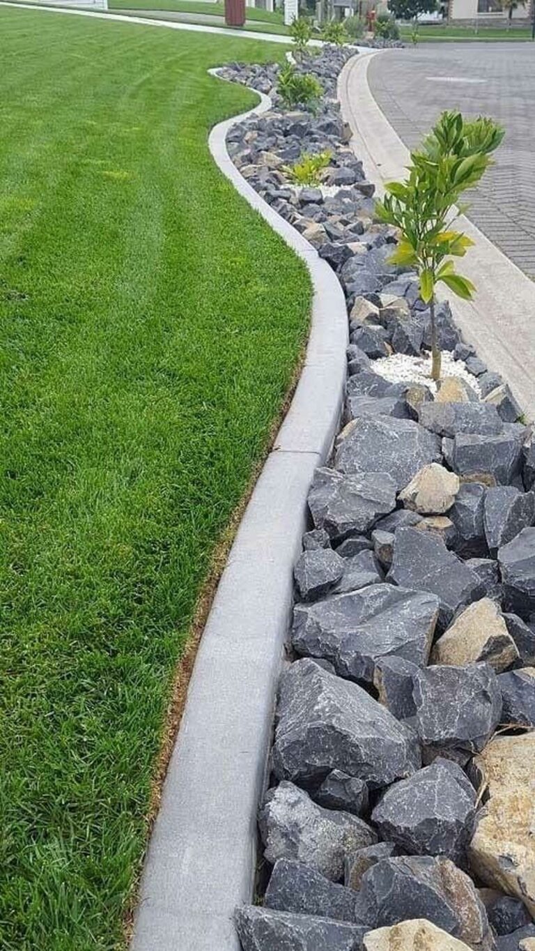 30 Elegant Concrete Garden Edging Ideas: Benefits & Drawbacks