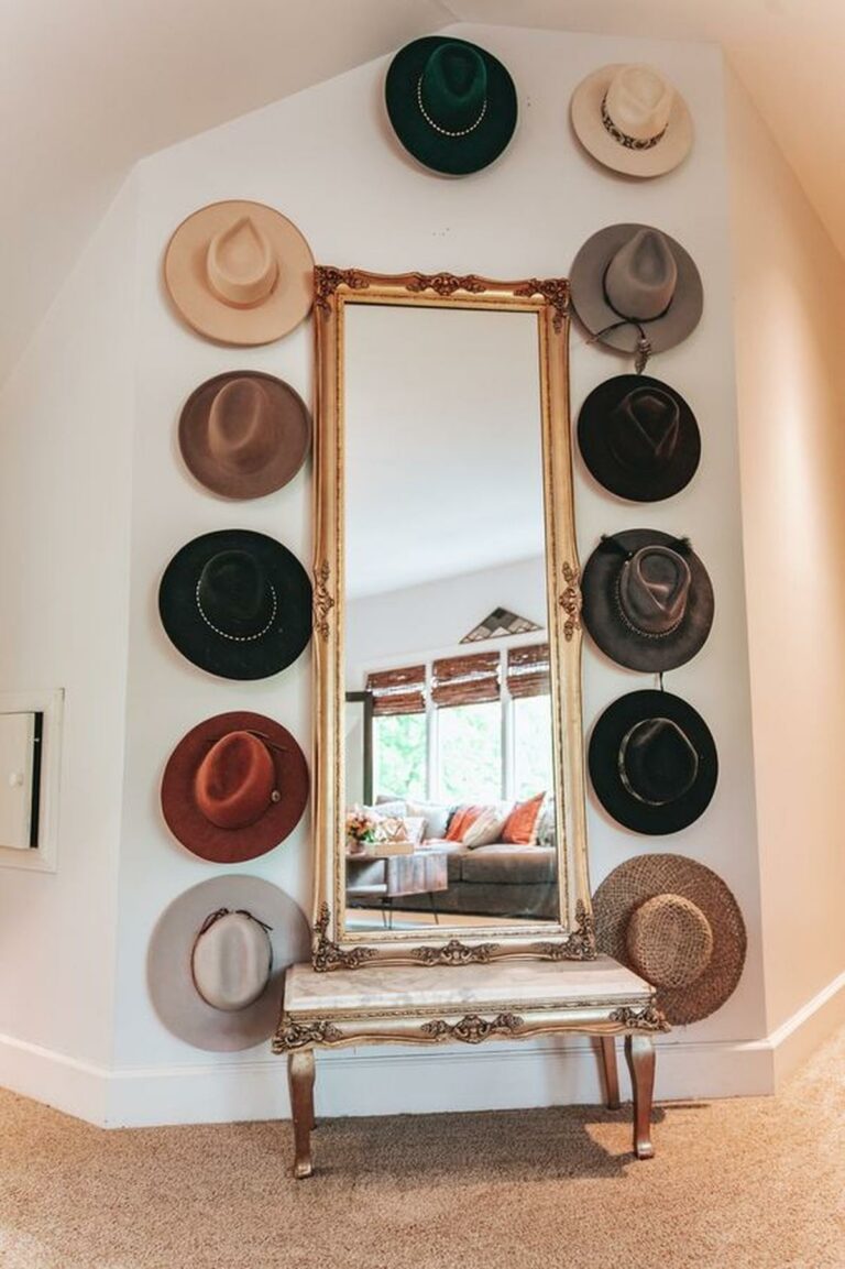 31 Elegant Ways To Display Your Hats