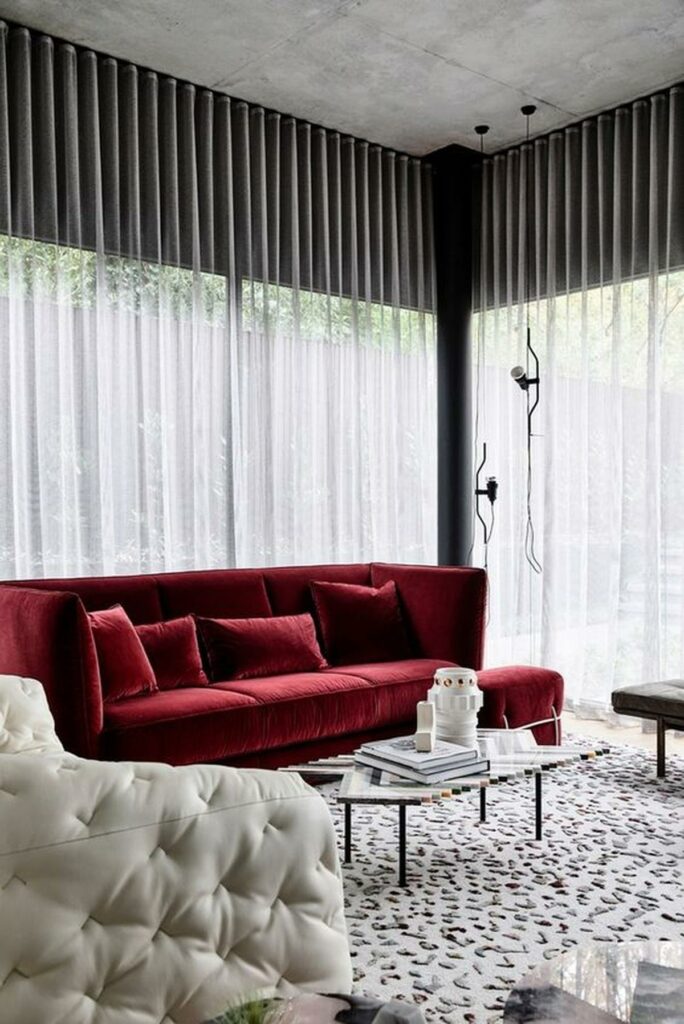 25 Elegant Ways To Style A Red Sofa In Your Home