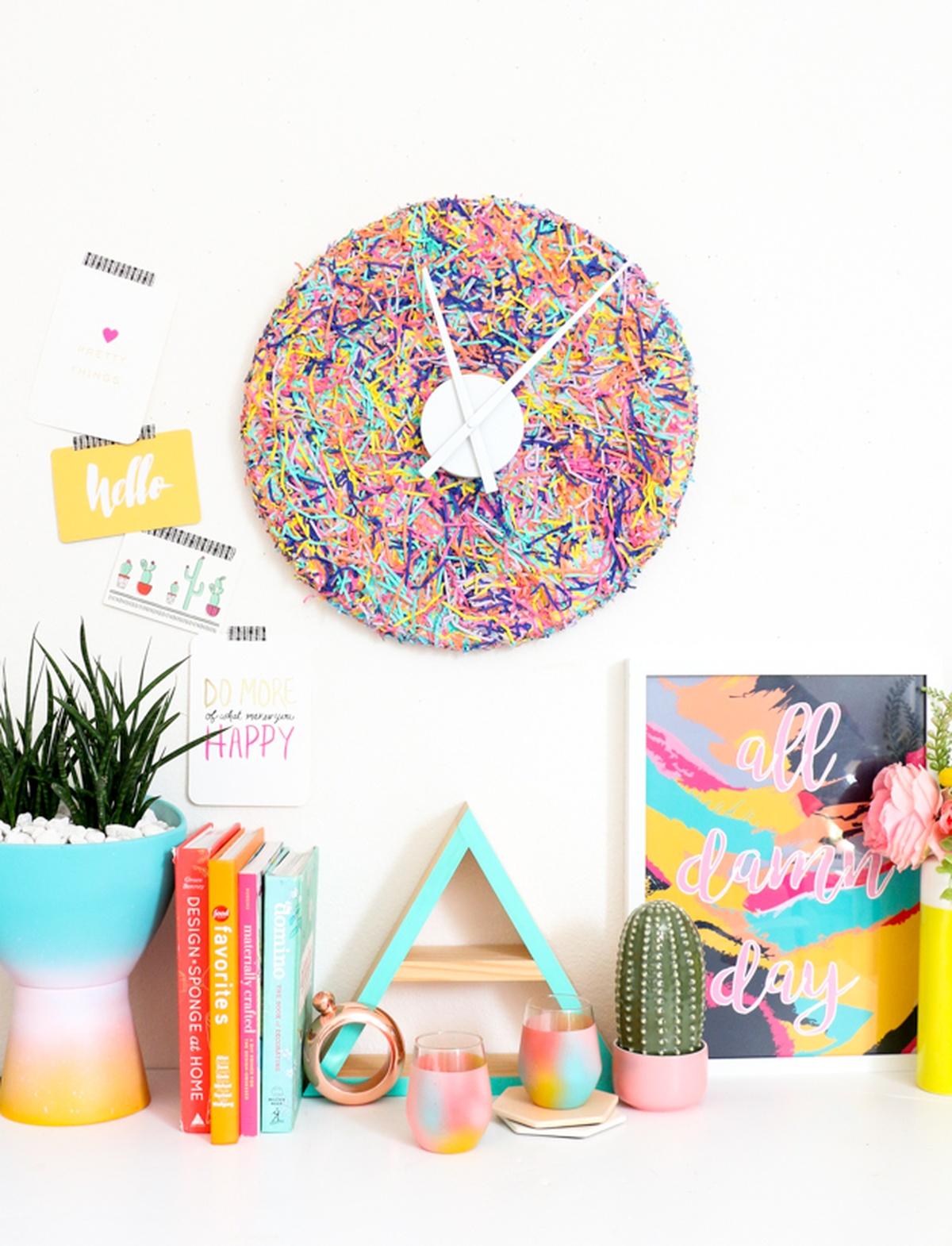 12 Eye-Catching DIY Colorful Clock Ideas for Your Home