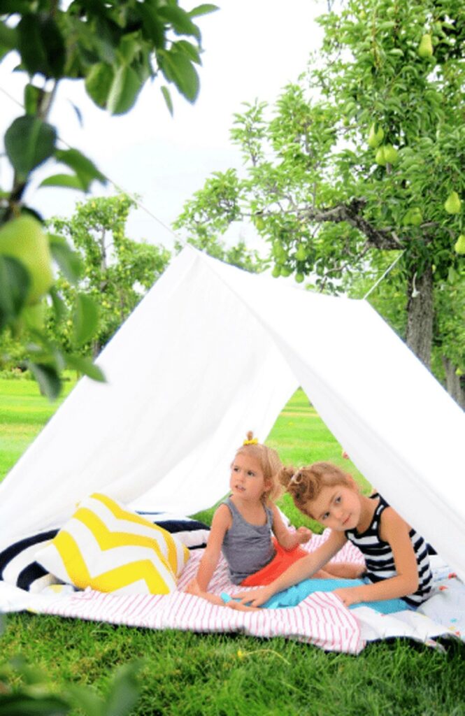 8 Easy DIY Outdoor Tent and Teepee Projects for Backyard Fun