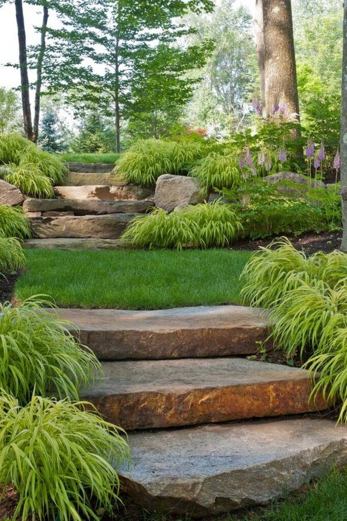 42 Beautiful Stone Garden Step Ideas