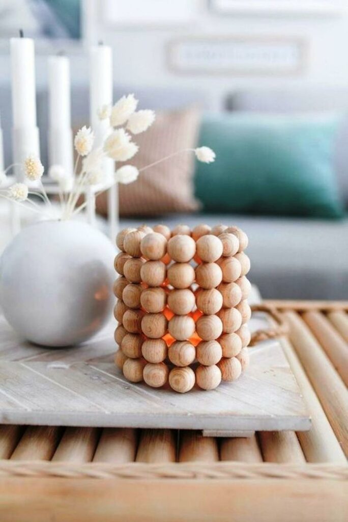 45 Wooden Bead Fall Decorating Ideas That Delight