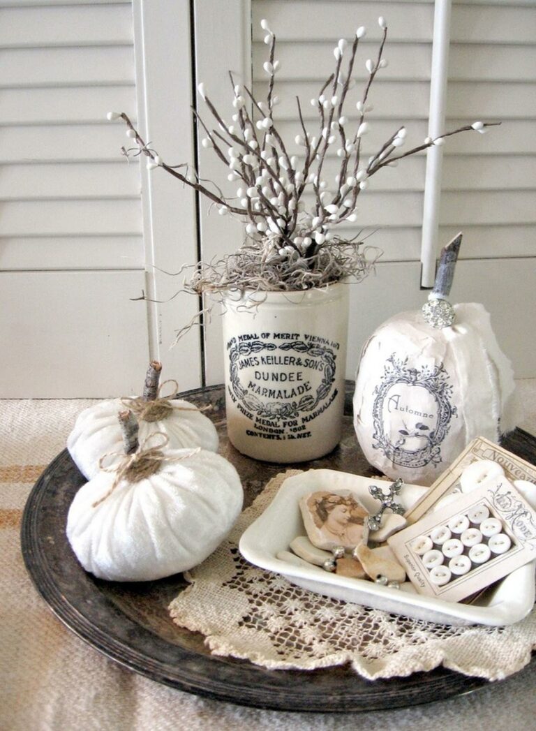60 Enchanting White Fall Decor Ideas
