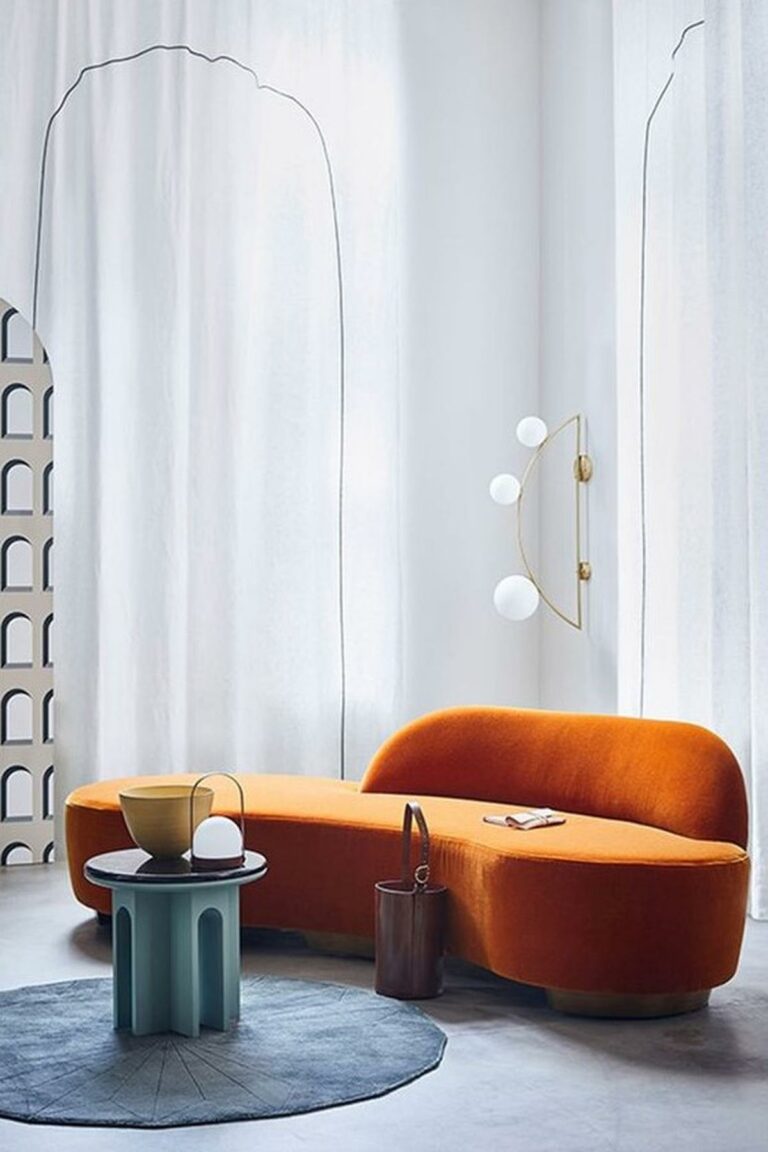 33 Curved Sofa Designs for Unique Living Rooms