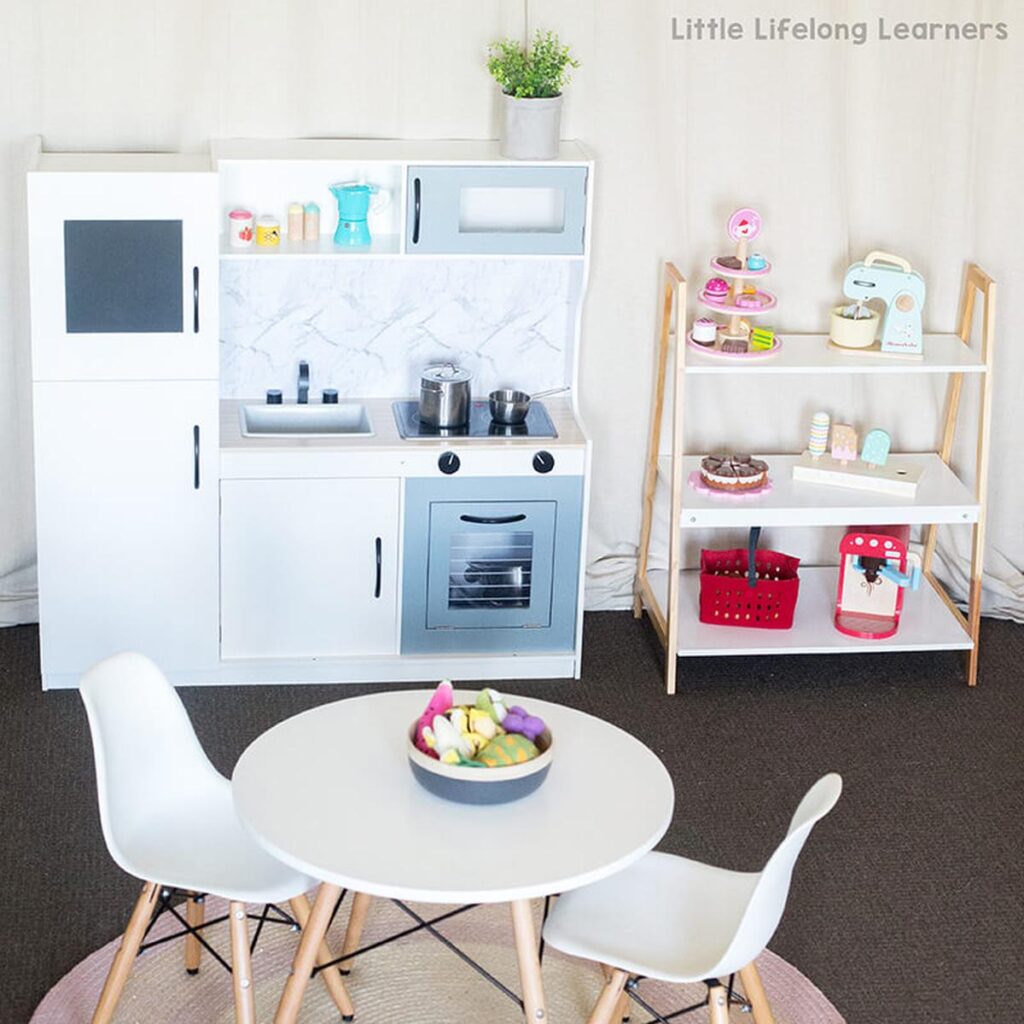 17 DIY Play Kitchen Ideas to Jazz Up a Playroom