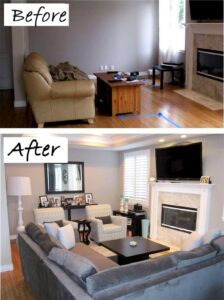 25 Budget-Friendly Living Room Makeovers with Before and After Photos