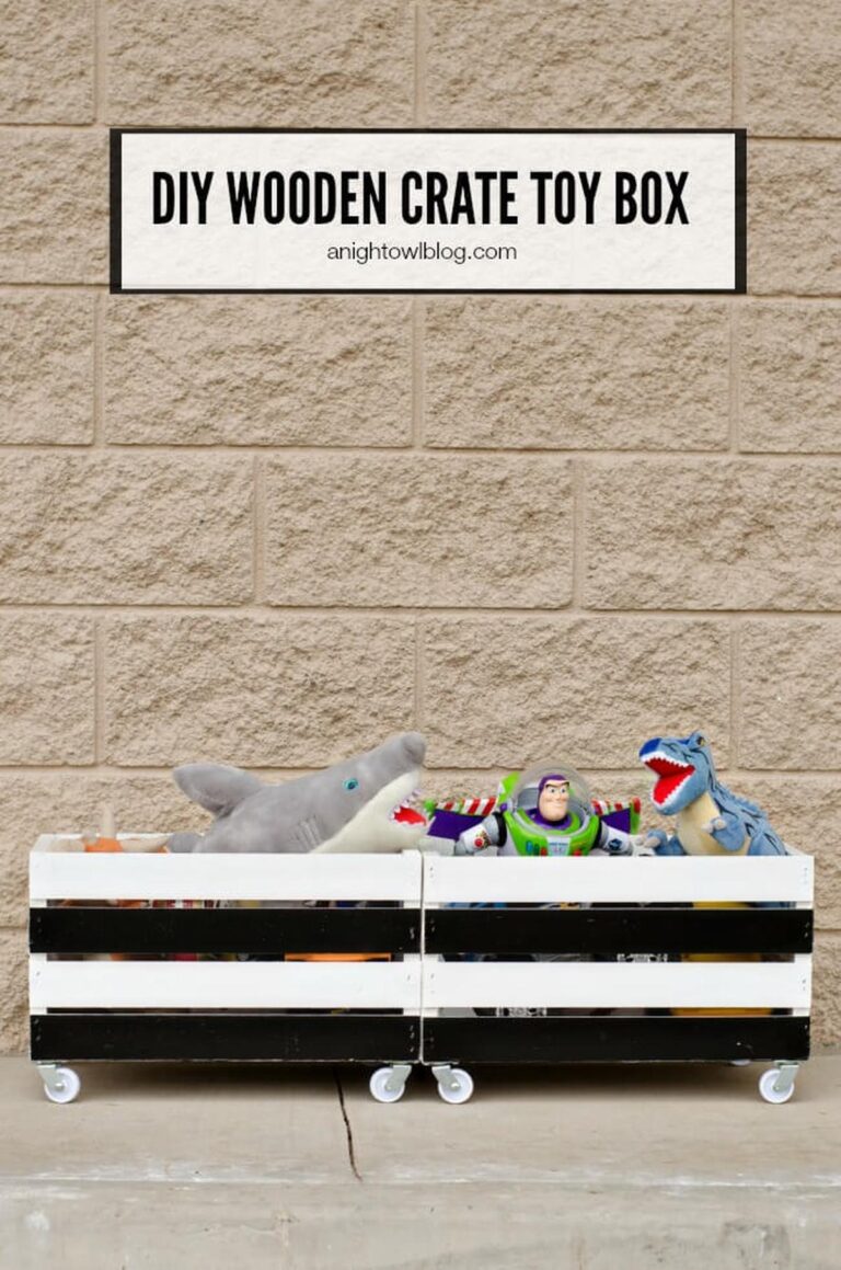 17 Brilliant DIY Toy Box Projects to Organize Your Child's Room