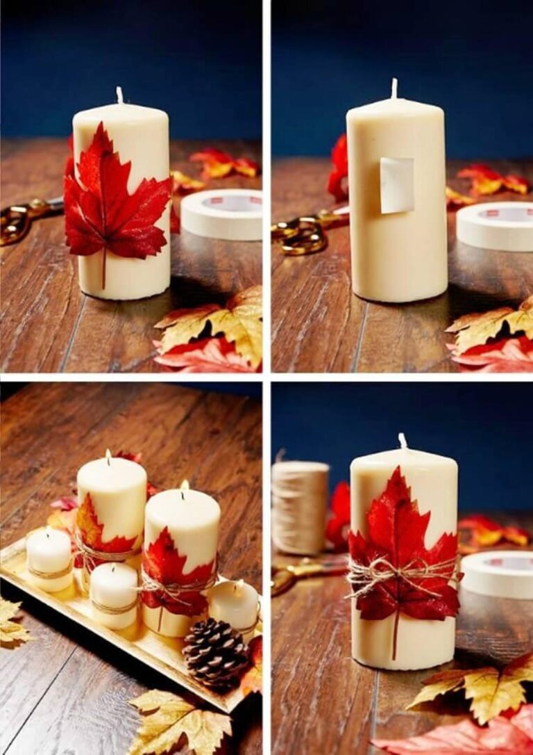 32 Simple Ideas for Decorating Candles
