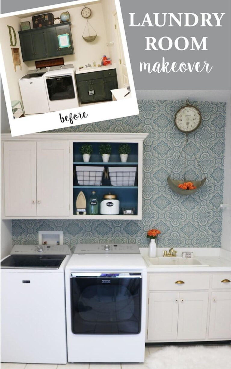21 Laundry Room Makeovers: Budget-Friendly Before and After Transformations
