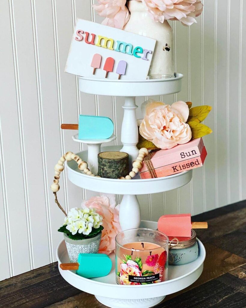 23 Summer Tiered Tray Decorations to Captivate Your Guests