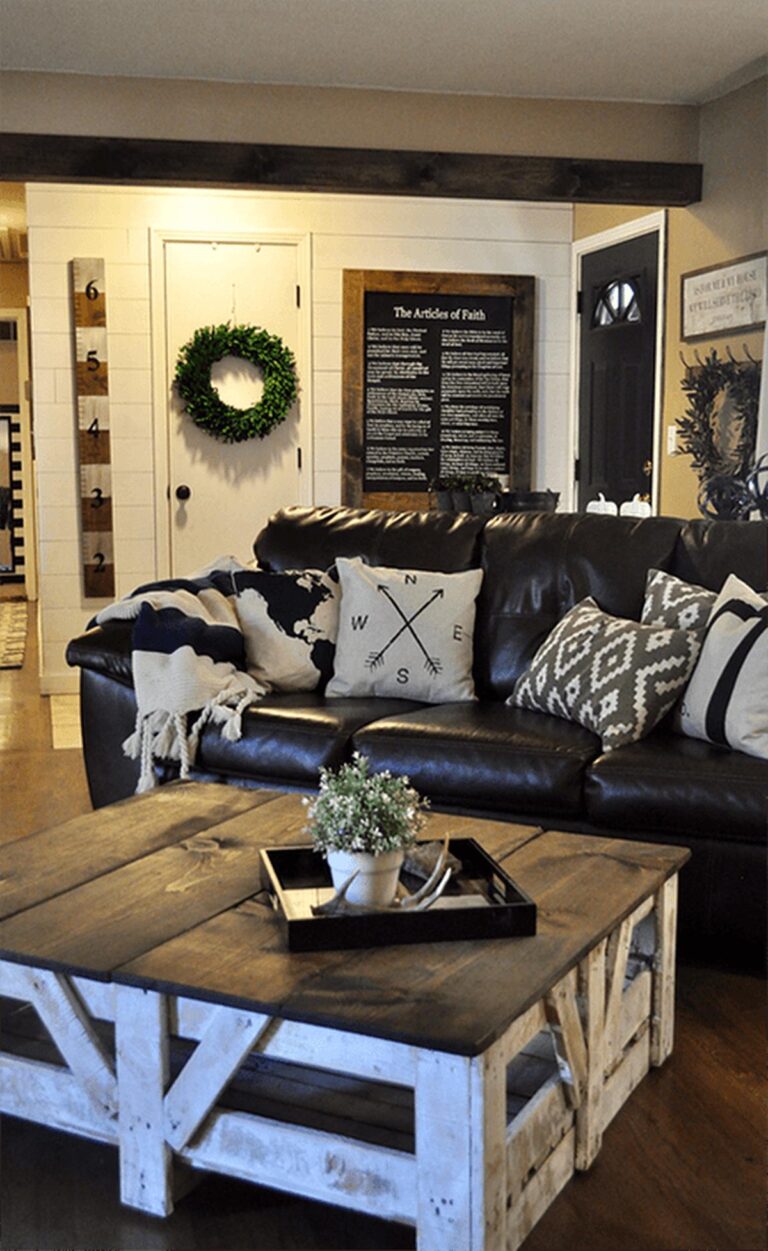 22 Practical and Stylish Farmhouse Coffee Table DIY Projects